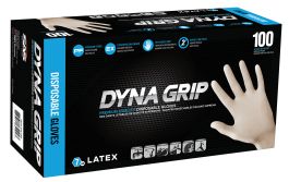 Dyna Grip Latex Powder-Free Disposable Glove Medium (100/Box)